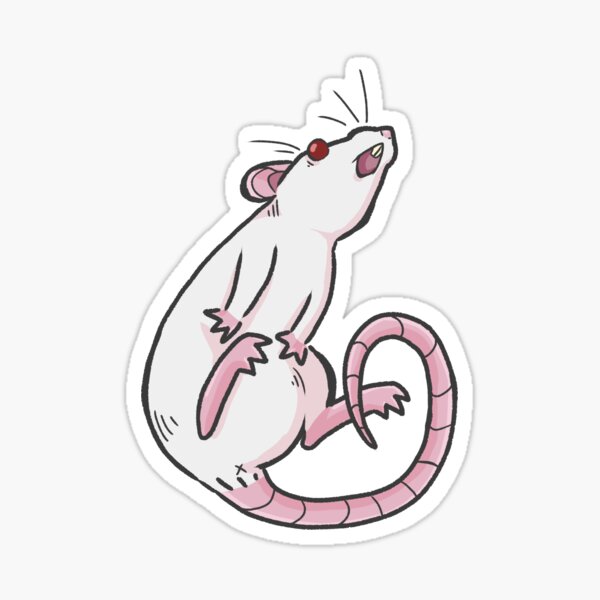 "Scream Rat" Sticker by MysteryGummi | Redbubble