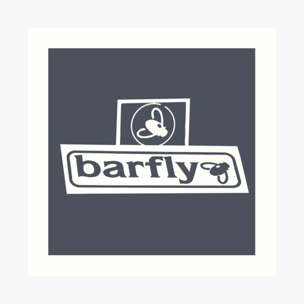 "barfly (White Version)" Art Print for Sale by The Aloof | Redbubble