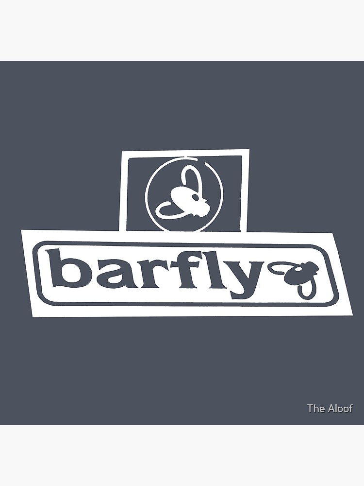 "barfly (White Version)" Art Print for Sale by The Aloof | Redbubble
