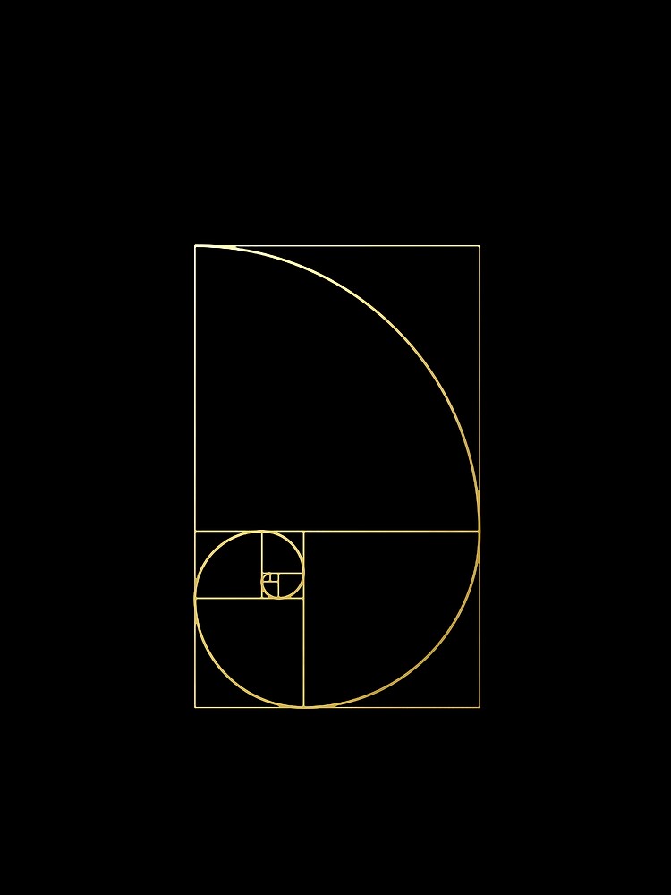 "Fibonacci Golden Ratio gold spiral sacred geometry sequence science ...