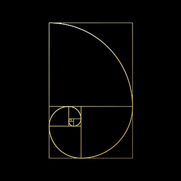 "Fibonacci Golden Ratio gold spiral sacred geometry sequence science code phi" Greeting Card for ...