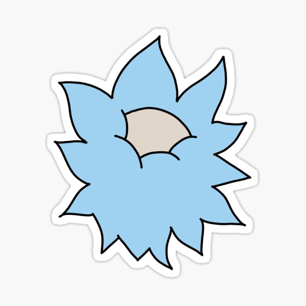 "Rick Sanchez bald spot" Sticker by piastrelli | Redbubble