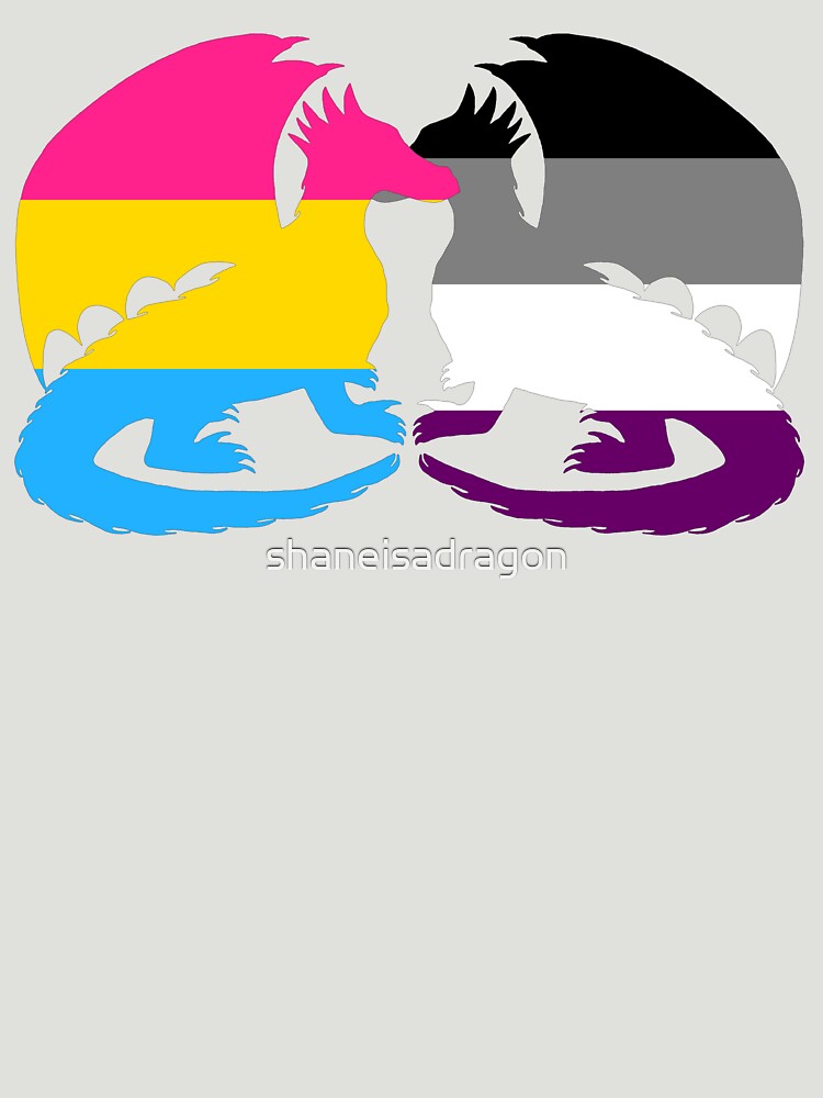 "Pan Ace Pride Dragons" T-shirt for Sale by shaneisadragon | Redbubble ...