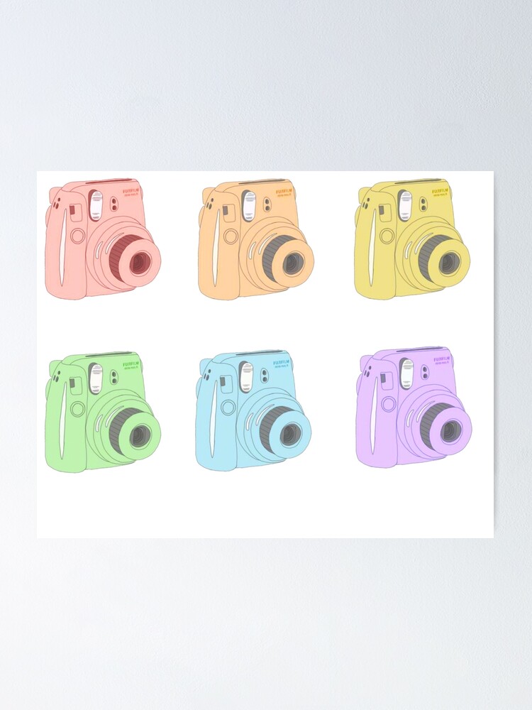 "instaX FujiFilm 9 Polaroid Camera Sticker Pack" Poster by bloomiz ...