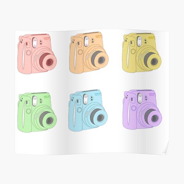 "instaX FujiFilm 9 Polaroid Camera Sticker Pack" Poster by bloomiz ...
