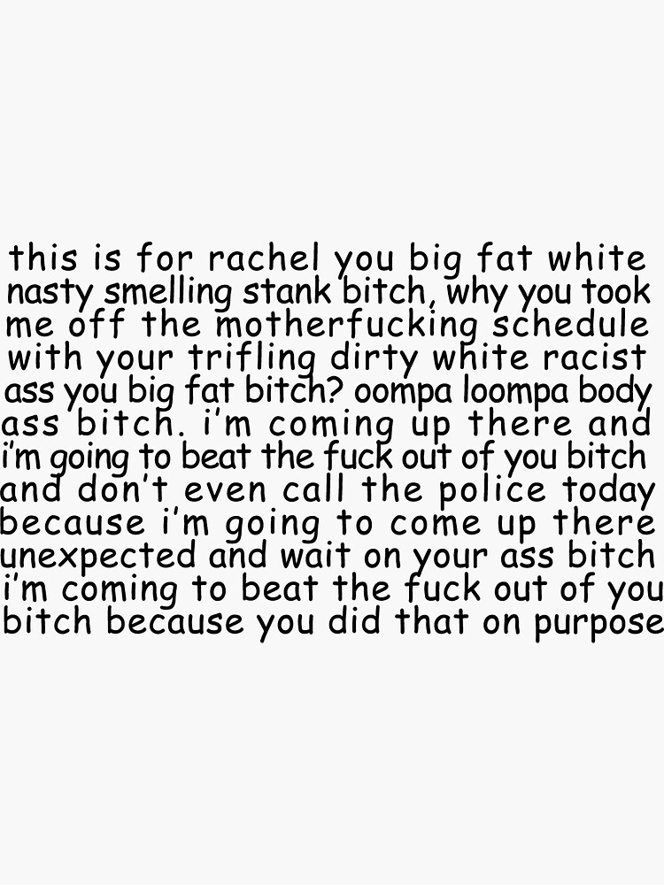 This Is For Rachel Meme Sticker By Madalt Redbubble