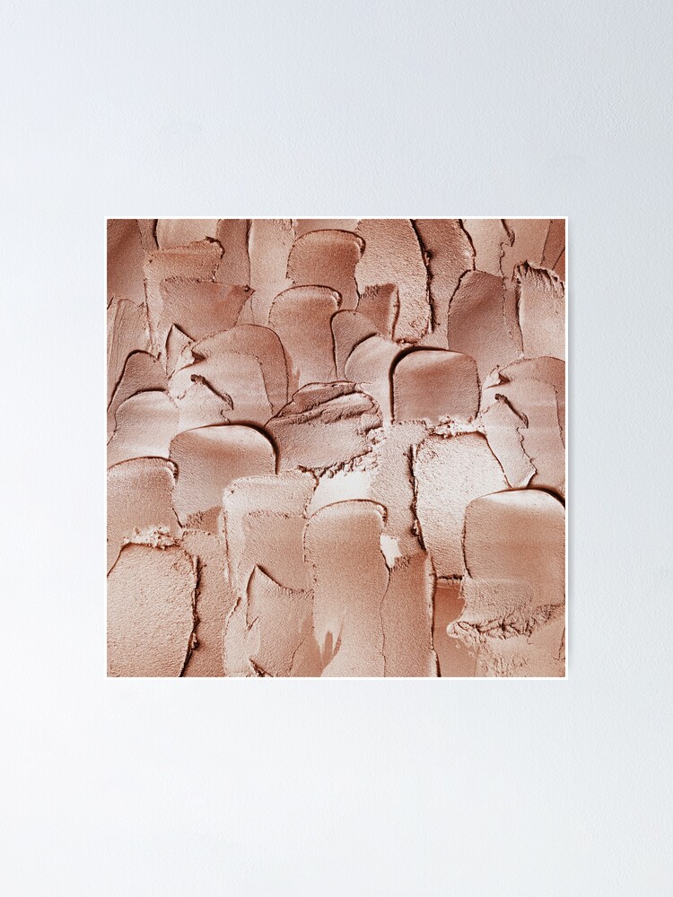 "Faux Copper Hand drawn Acrylic Metal Brush Strokes" Poster by ...