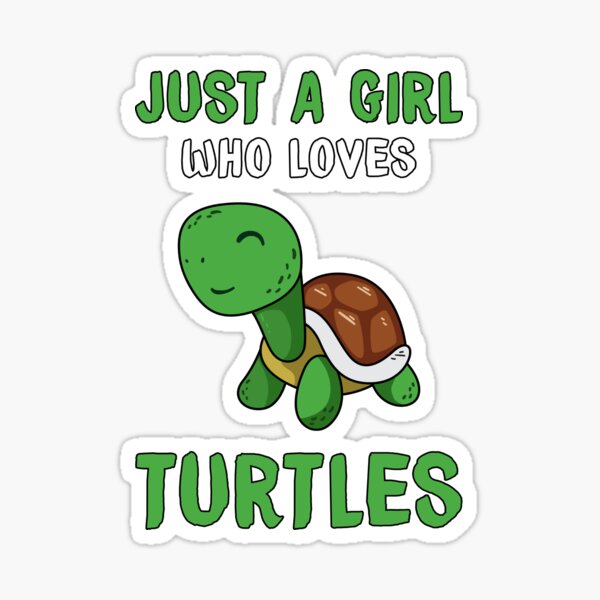 "Turtle Turtle Turtles Funny Birthday Gift Sayings Sayings" Sticker for ...