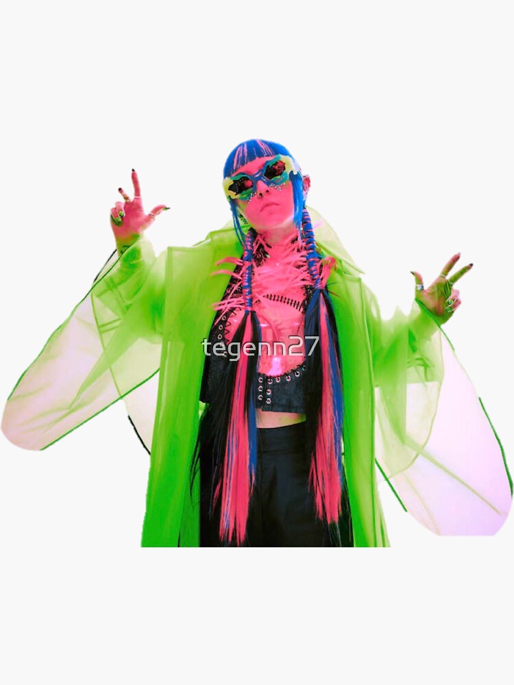 "Ashnikko neon fairy" Sticker for Sale by tegenn27 | Redbubble