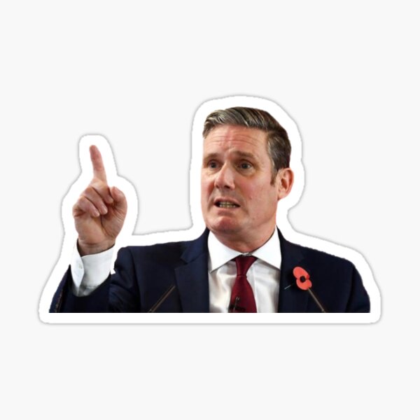 "Pointing Politicians - Keir Starmer" Sticker by tegenn27 | Redbubble