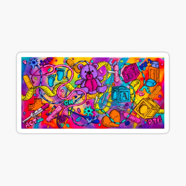 "Pediatrics" Sticker for Sale by hansonsanatomy | Redbubble