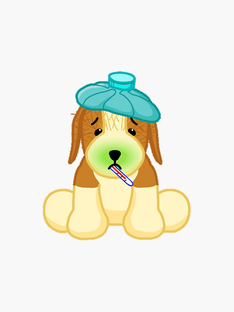 "Sick Webkinz Cocker Spaniel " Sticker by yemma257 | Redbubble