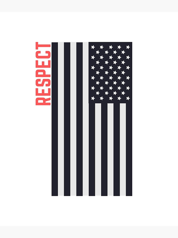 Poster « Respect Red United States of America Tactical Hunting Black ...