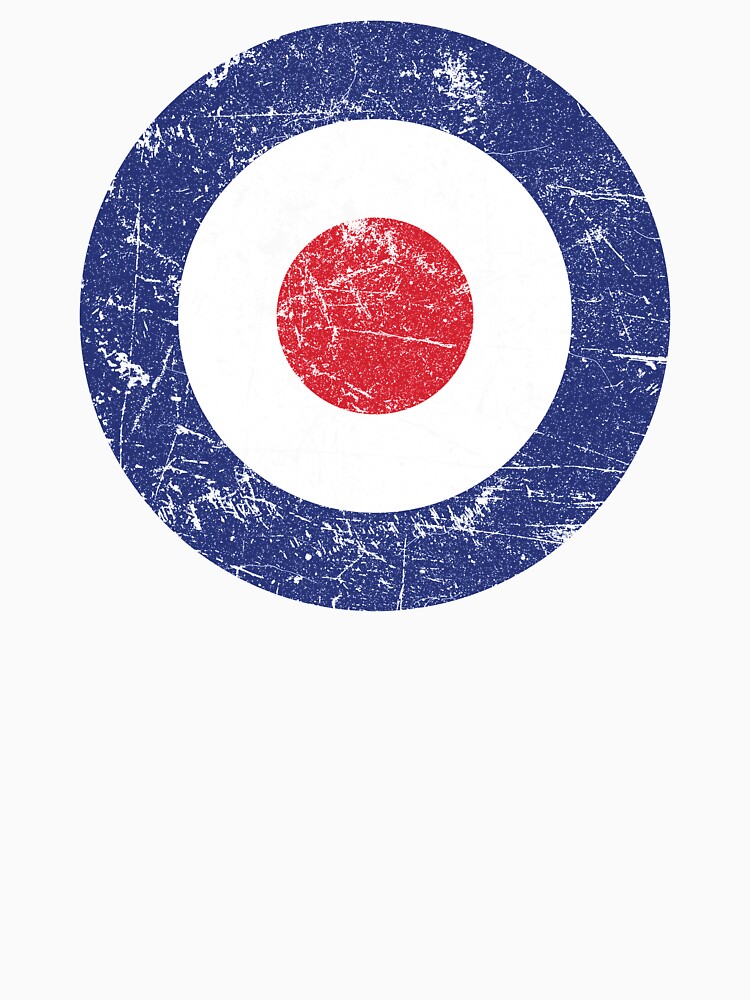 "Distressed Target Bullseye British RAF Roundel design" T-shirt by ...