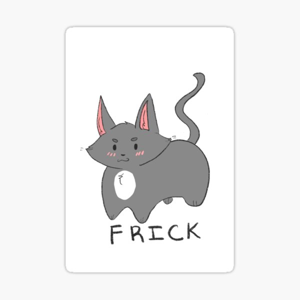 "FRICK" Sticker for Sale by AcuteWolfie | Redbubble