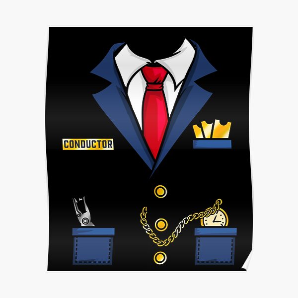 "Conductor train costume suit dark clothes | Conductor, Carnival ...