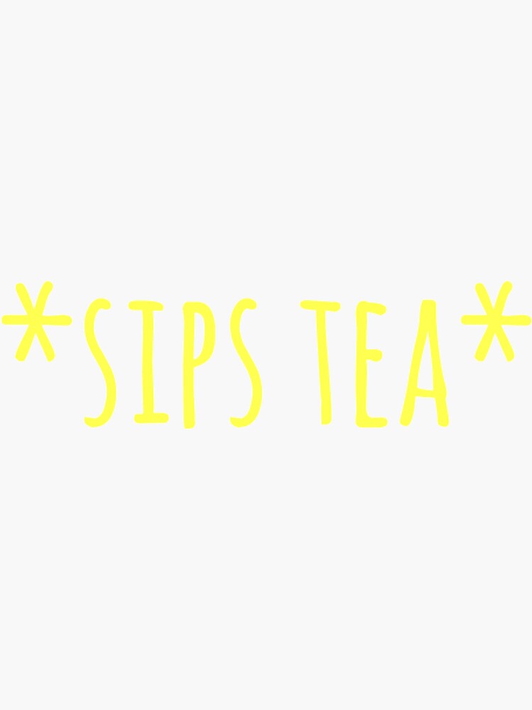 "Rad Sips Tea Sticker" Sticker for Sale by gabsterz152 | Redbubble