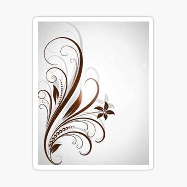 "curved design" Sticker by Rimscollection | Redbubble
