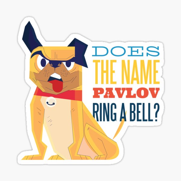 "Pavlov Dog" Sticker for Sale by ahashki | Redbubble