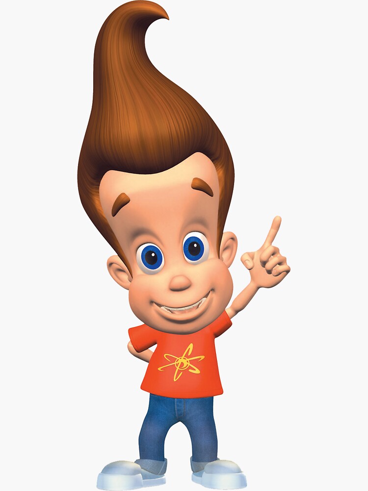 "Jimmy Neutron" Sticker for Sale by haleighs18 | Redbubble