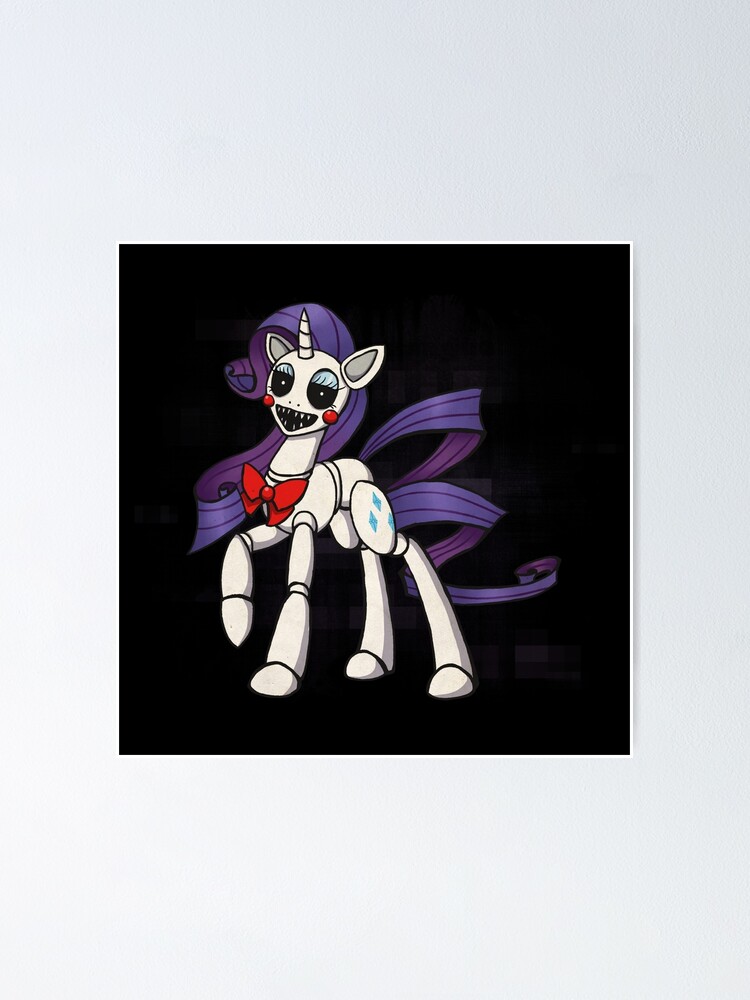 Poster « Mon petit poney - MLP - FNAF - Rarity Animatronic », par ...