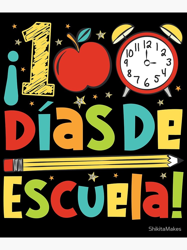 Lámina fotográfica «100 días de escuela - español 100 días de escuela ...