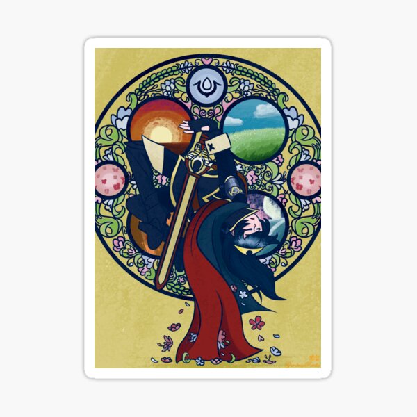 "Nouveau of Time" Sticker for Sale by gardeniaresilia | Redbubble