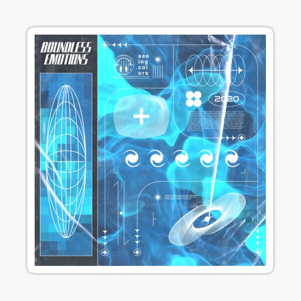 "Boundless Emotion" Sticker for Sale by seeing-colors | Redbubble