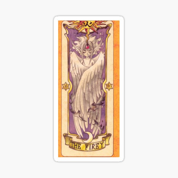 "Clow card "The Firey"" Sticker for Sale by Sci-mpli | Redbubble