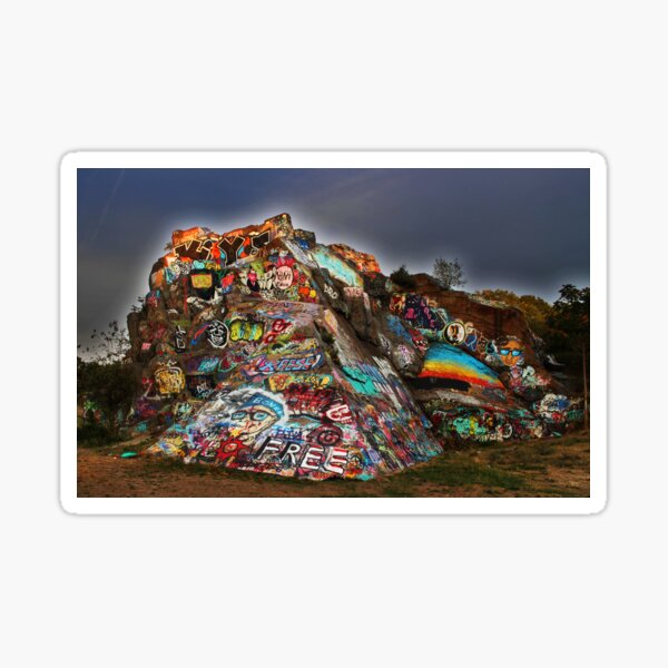 "Graffiti at Quincy Quarries aka The Q’s - Quincy, MA" Sticker for Sale ...