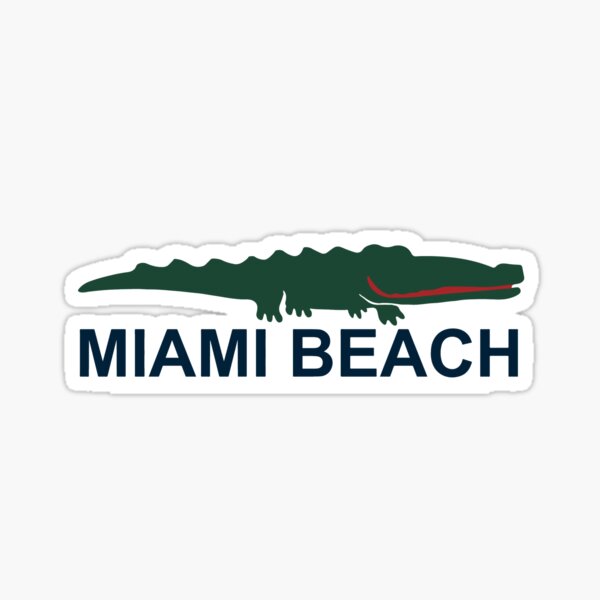 "Miami Beach." Sticker by ishore1 | Redbubble