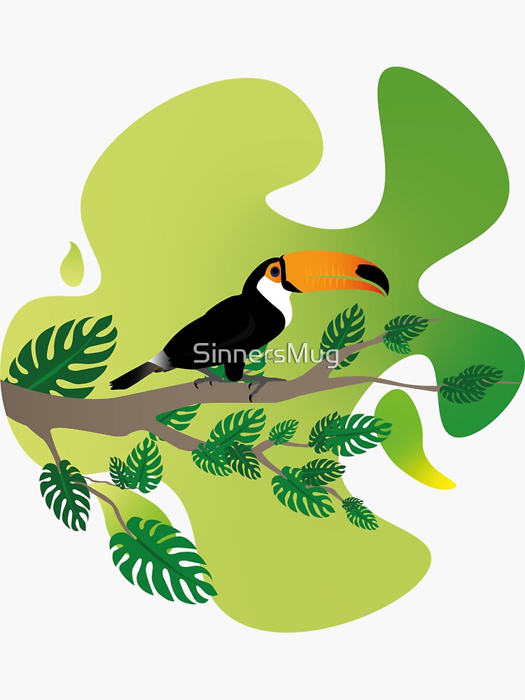 "Tucan" Sticker by SinnersMug | Redbubble