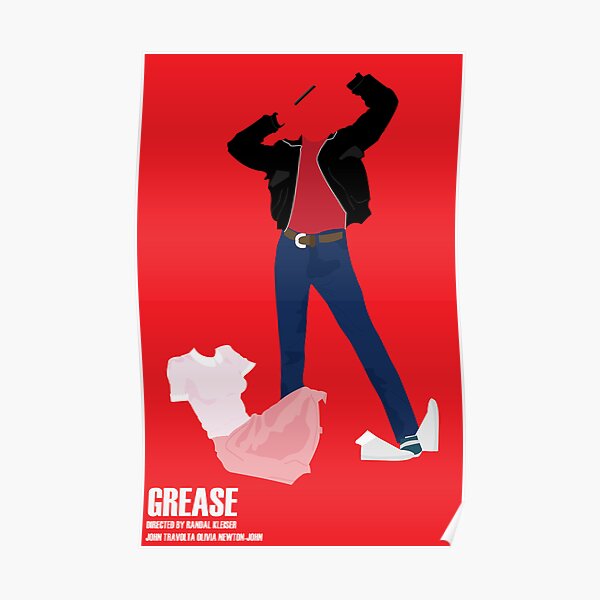 "Grease" Poster for Sale by jnewt | Redbubble