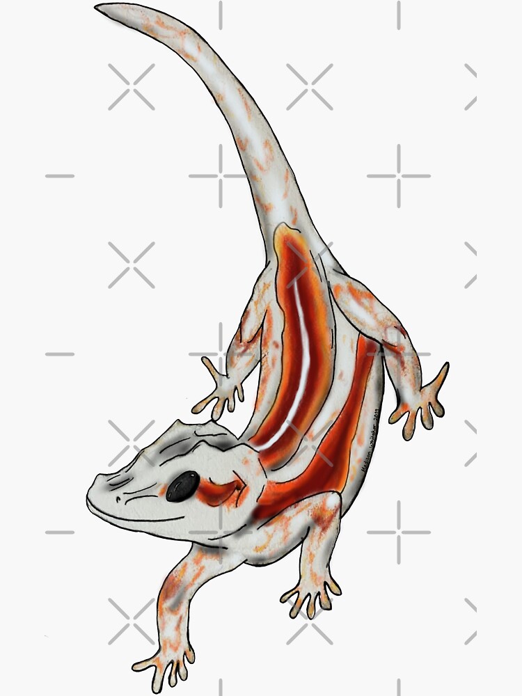 "Pepper the Gargoyle Gecko" Sticker for Sale by maddiemigoo | Redbubble