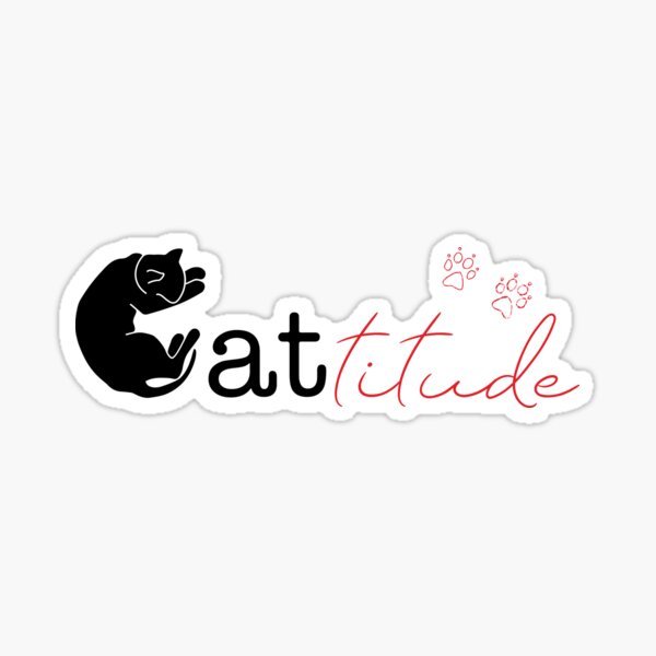 Cattitude Stickers | Redbubble