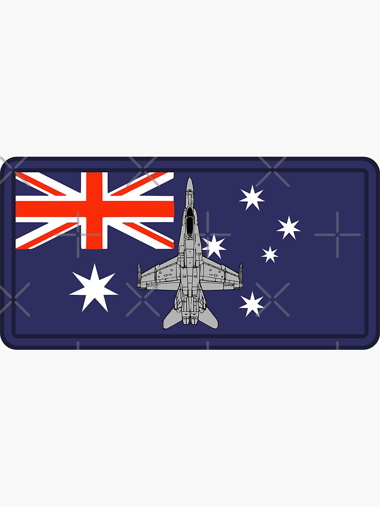 "F/A-18 Hornet Australian Air Force Patch" Sticker for Sale by ...
