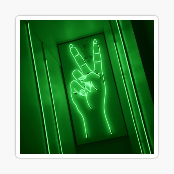 "peace out " Sticker by byrb420 | Redbubble