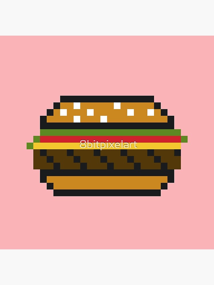 "Cute 8bit Pixel Art Hamburger" Poster for Sale by 8bitpixelart | Redbubble