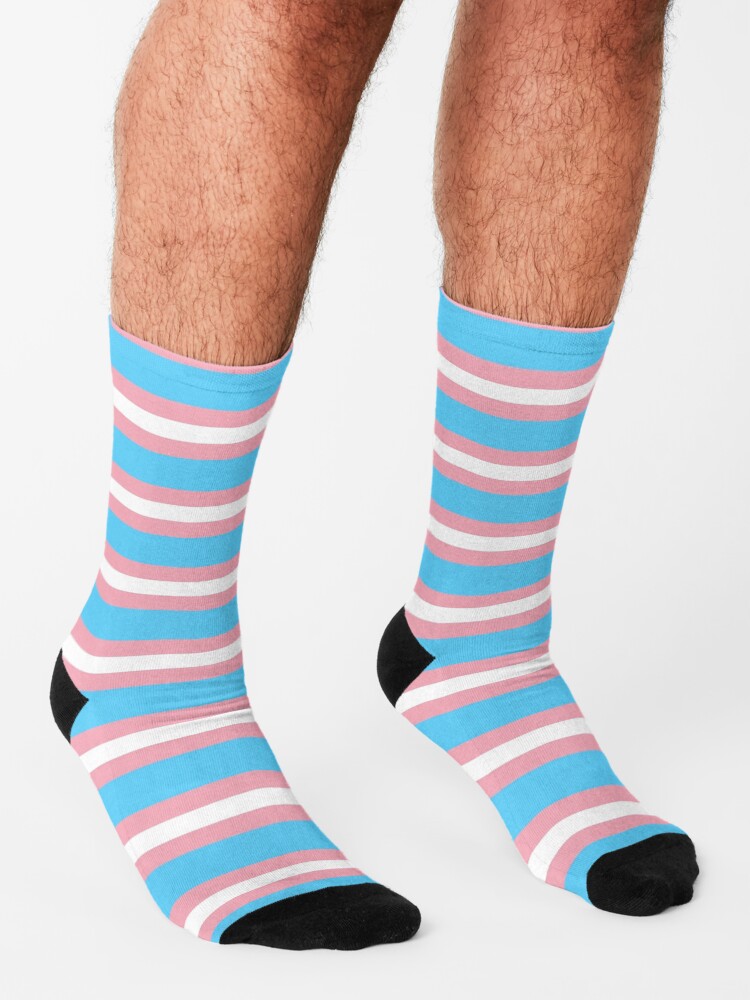 "Trans Pride Flag" Socks by LGBTowo | Redbubble