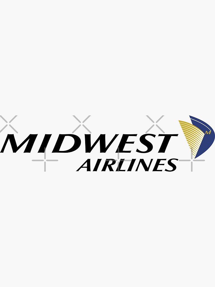 "Midwest Airlines" Sticker for Sale by DeadRight | Redbubble