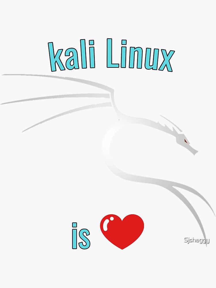 "Kali Linux T shirt" Sticker for Sale by Sjshaggy | Redbubble