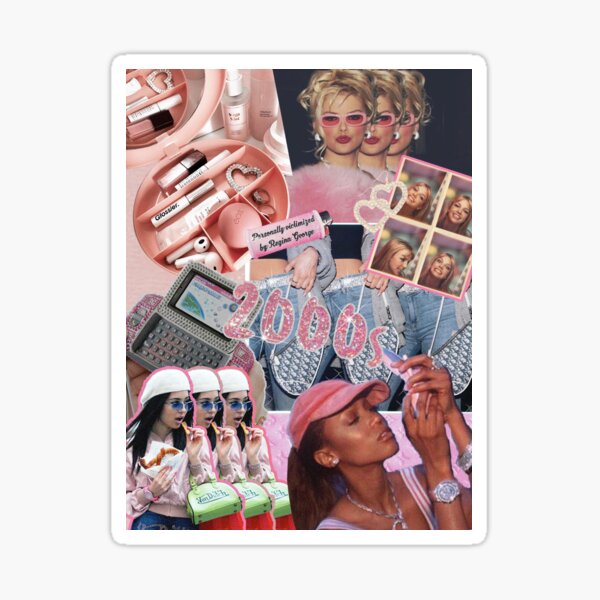"Y2K Early 2000s Collage" Sticker by cinlali | Redbubble