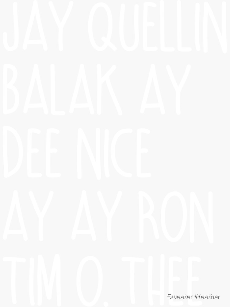 "Substitute teacher. Jay Quellin & Balak Ay & Dee Nice & Ay Ay Ron ...