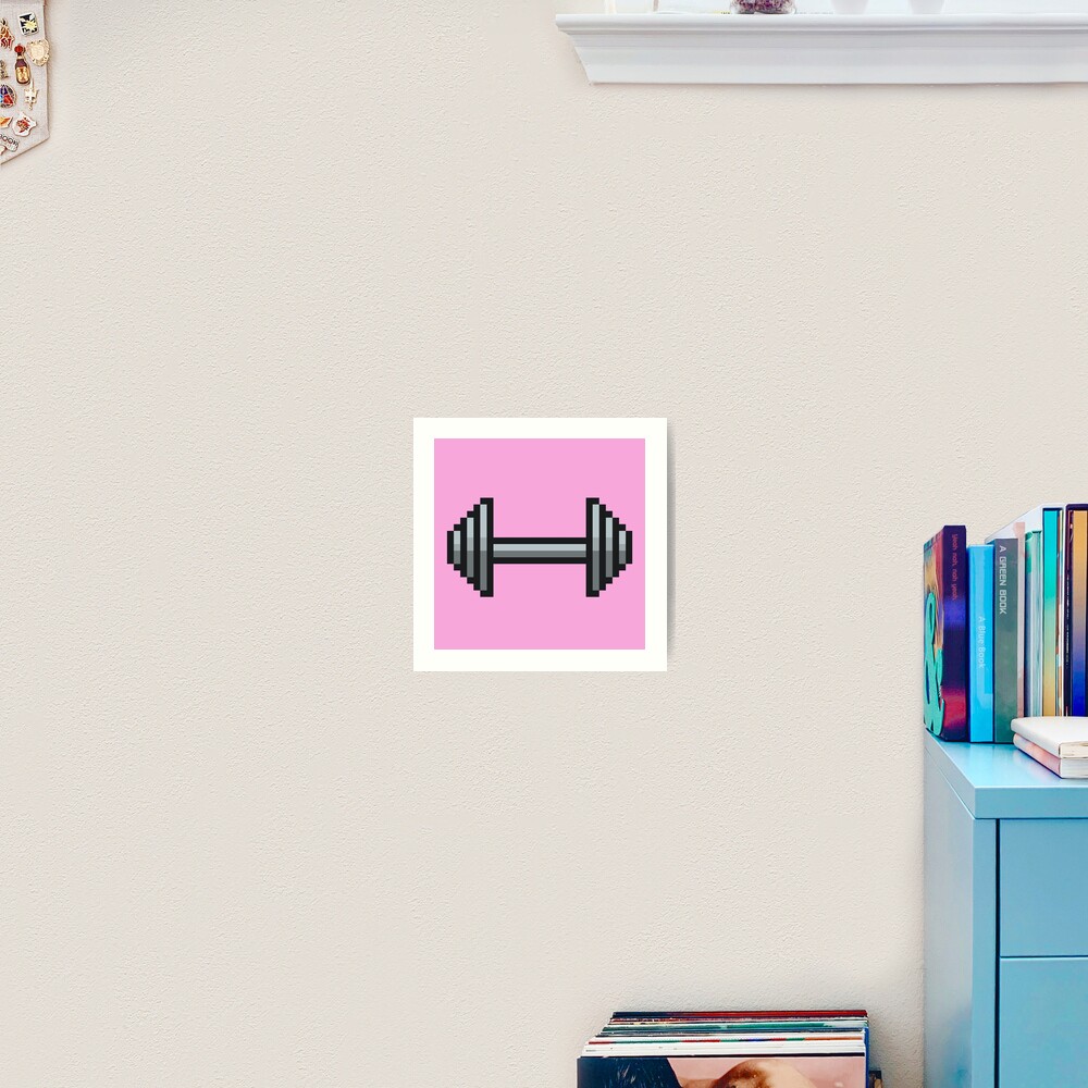 "8 Bit Pixel Art Workout Dumbbell" Art Print for Sale by 8bitpixelart ...