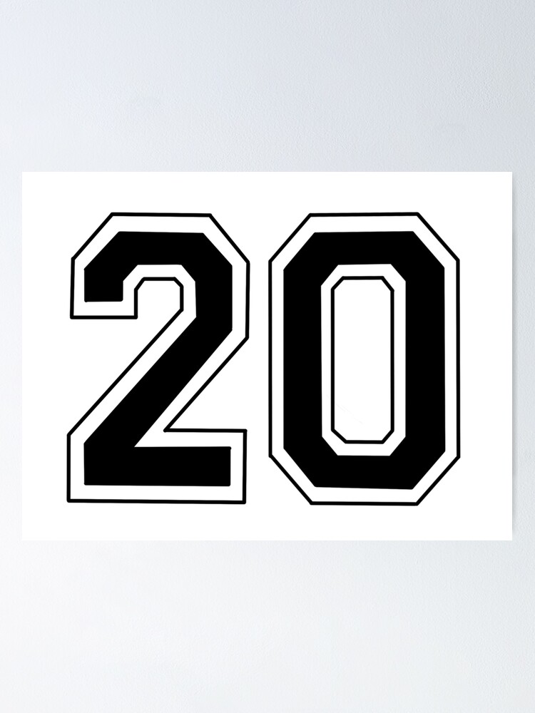 "sport number 20" Poster for Sale by Maelyn-Couch | Redbubble
