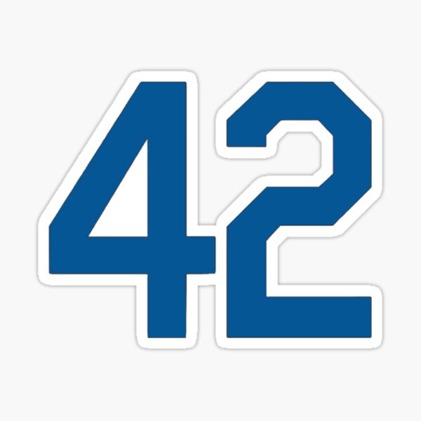  Baseball Number 42 Honoring Baseball Barrier Breaker Jackie Robinson