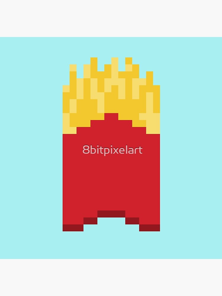 Impression artistique « 8 Bit Pixel Art French Fries », par ...