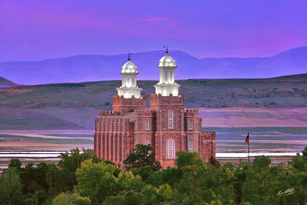 "Logan Temple Sunset 20x30" by Ken Fortie | Redbubble