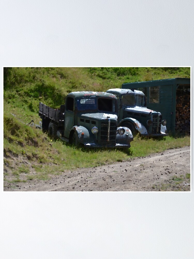 "Barn Find Trucks" Poster for Sale by sailorsnook | Redbubble