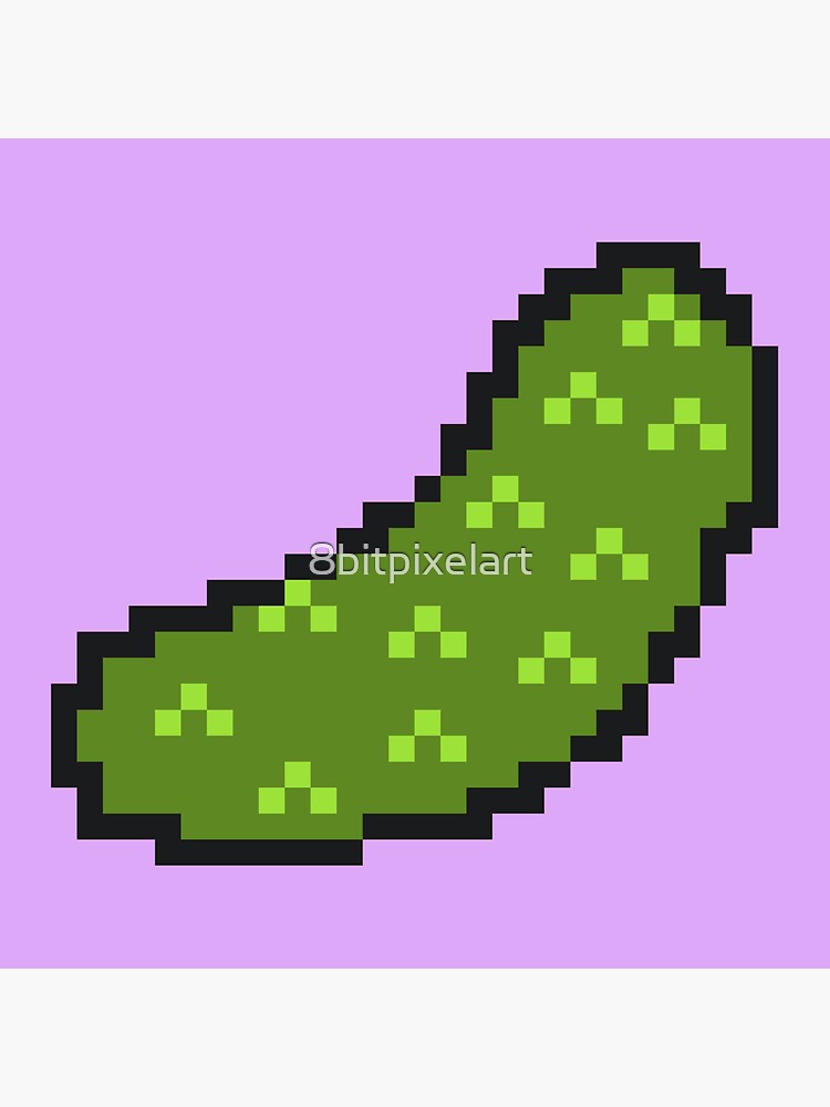 Sticker « Conception impressionnante de cornichon Quirky Pixel Art », par 8bitpixelart | Redbubble